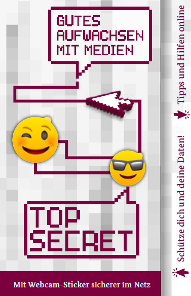 Webcamsticker-Karte TOP SECRET - BMBFSFJ